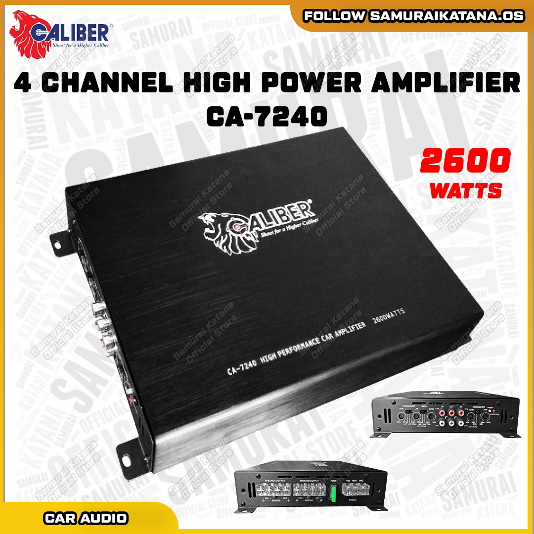 Original Caliber 4 Channel High Power Amplifier CA-7240 4-Channel Car ...