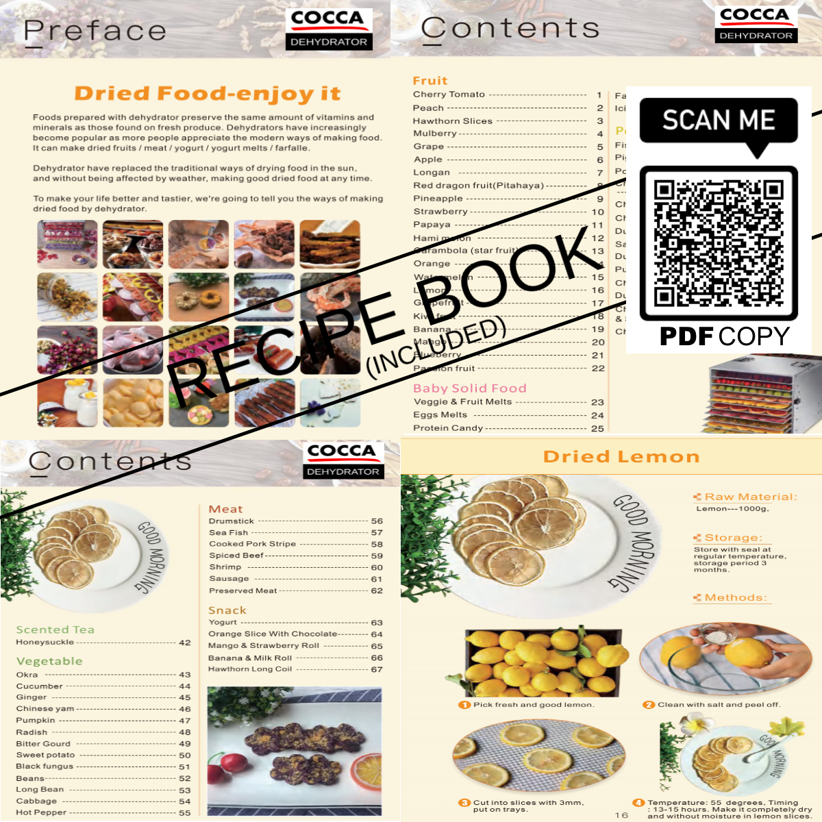 COCCA 8-Tier SUS304 Stainless Steel Food Dehydrator Commercial Grade ...