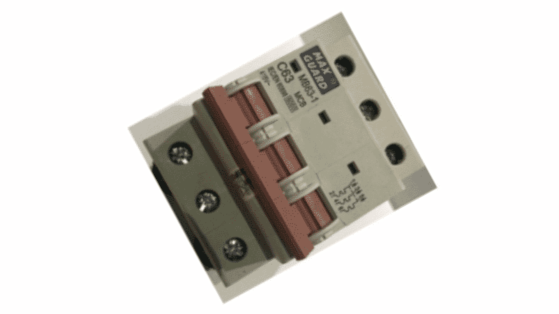 Maxguard Triple 3 Pole 63A MCB Circuit Breaker Type C 6kA 240V / 415V ...