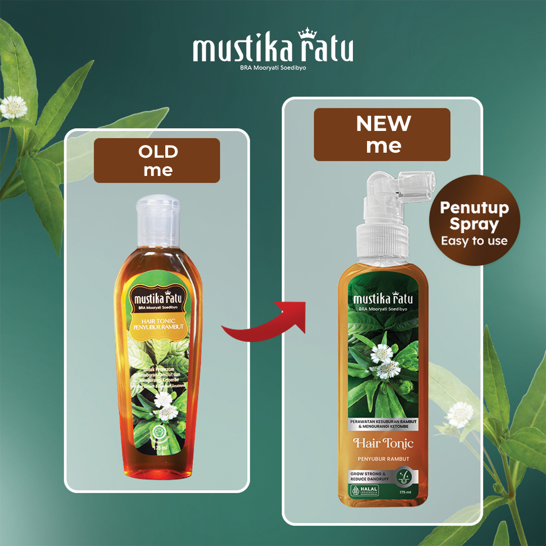 Mustika Ratu Hair Tonic for Hair Growth & Dandruff Treatment (175ml ...