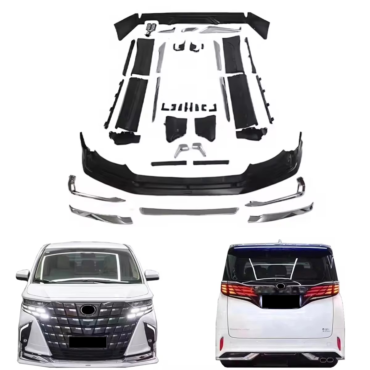 Toyota Alphard AGH40 AH40 Bodykit Bodykit Body Kit Skirt Skirting 2023++ | Shopee Malaysia