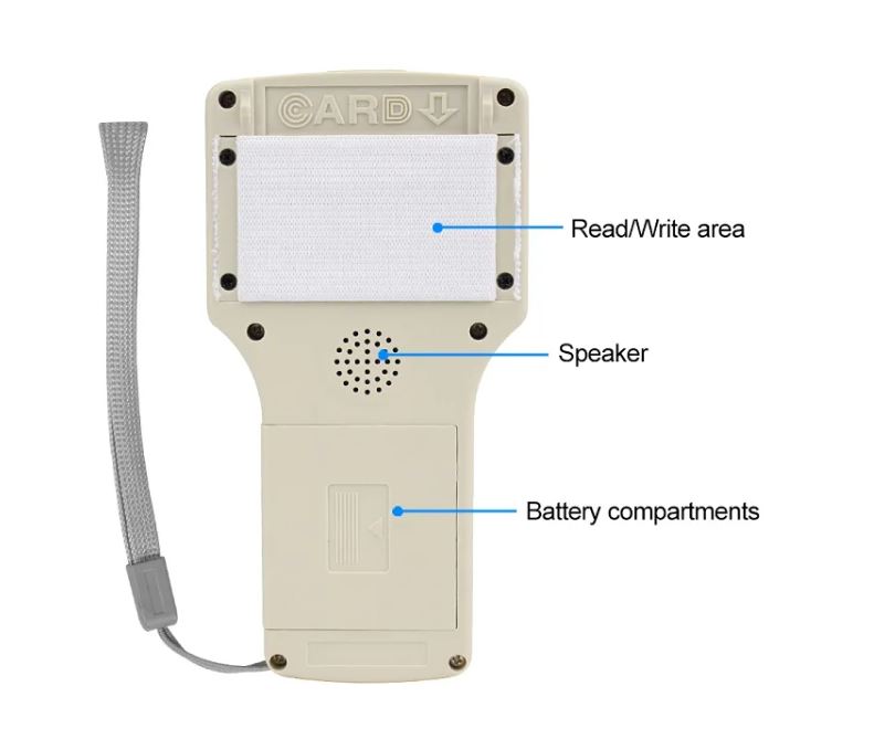 Handheld RFID Reader Writer 125Khz 13.56Mhz Programmer Card RFID Reader ...