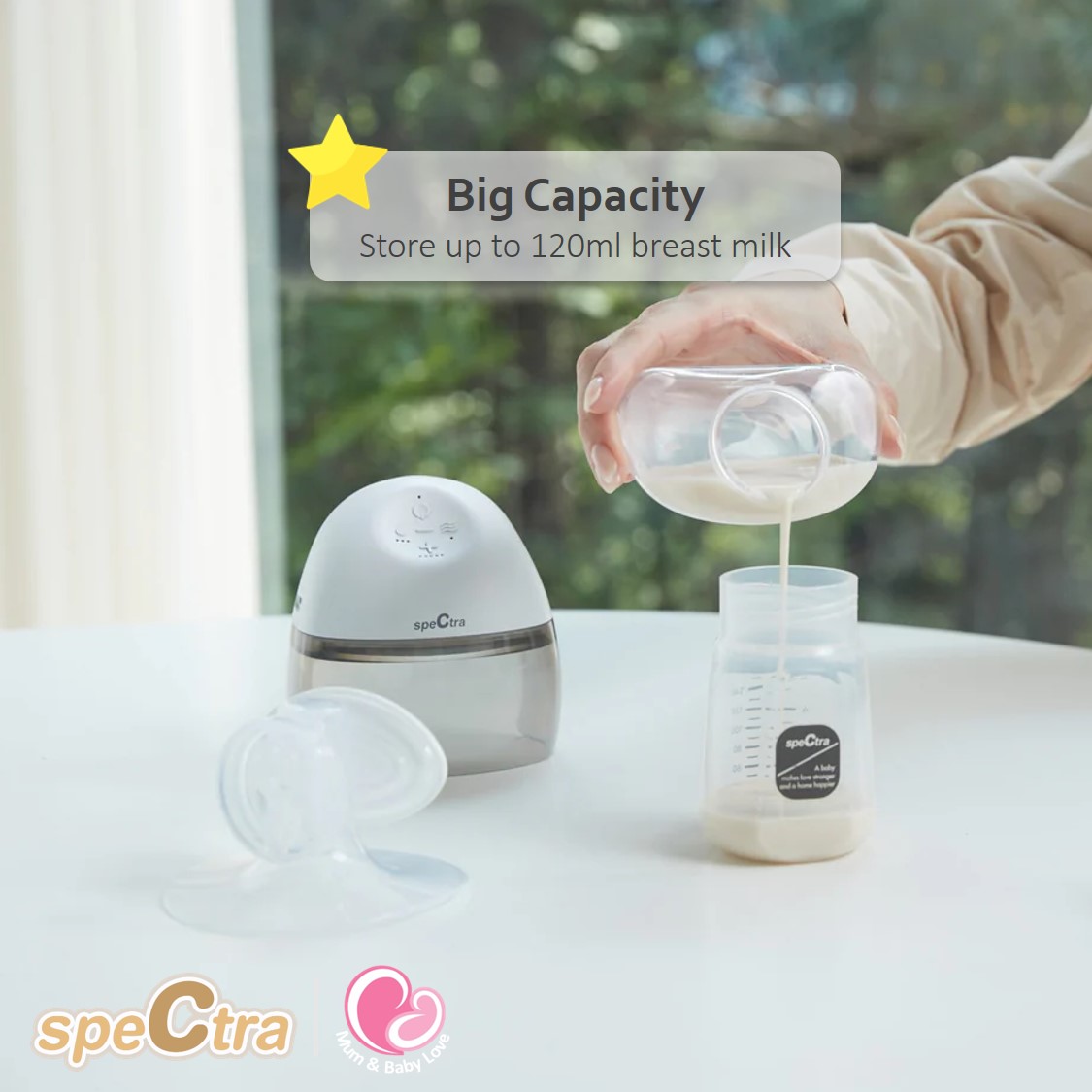 Spectra Wearable Breast Pump with FREE GIFTS, Hospital-Grade Suction ...