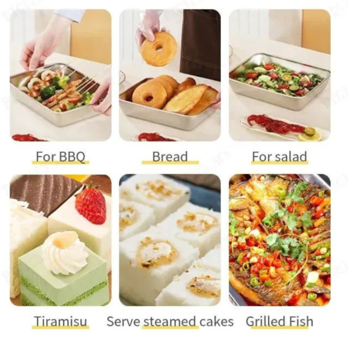 Stainless Steel Box Fresh-Keeping Storage Box With Lid Organizer Seal ...
