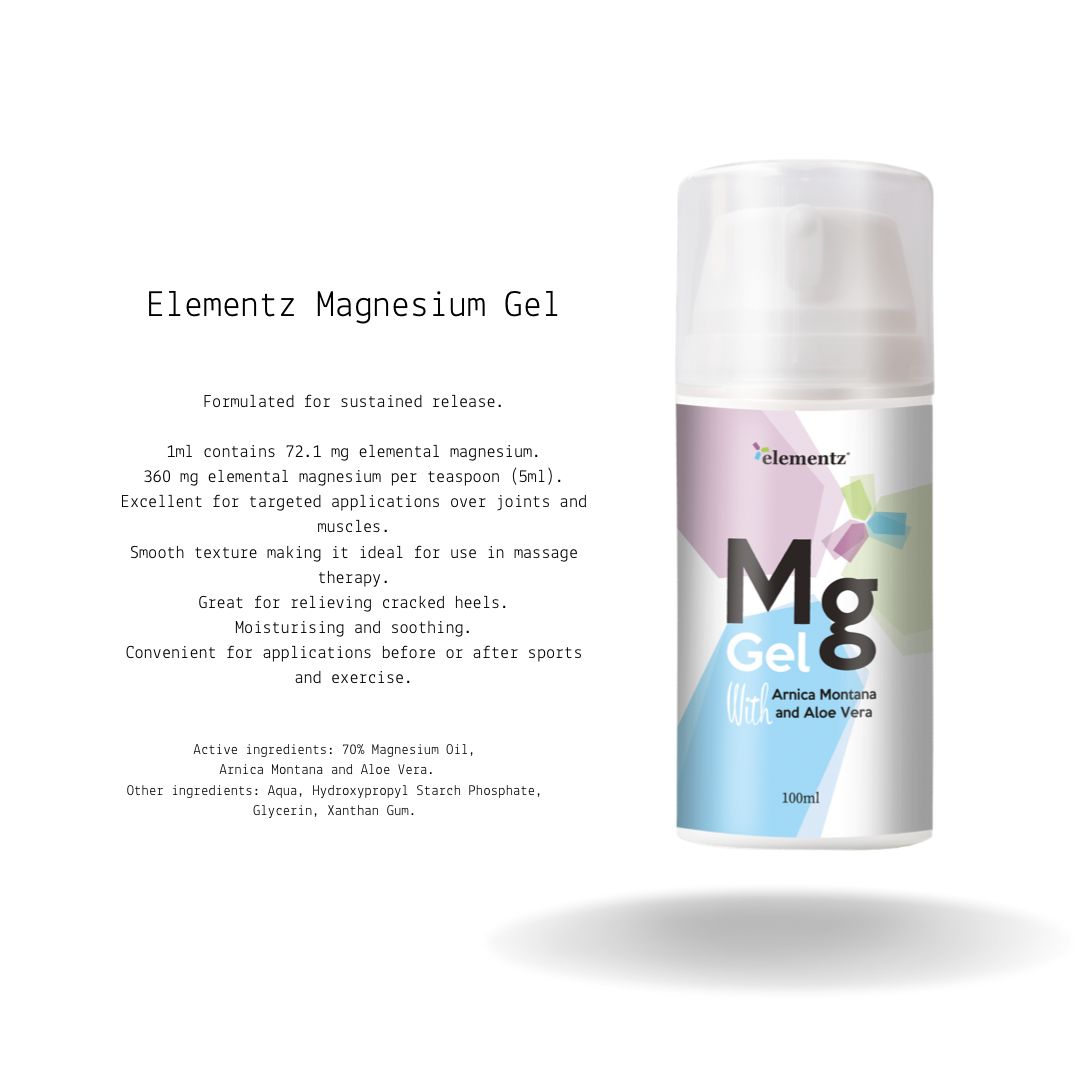 ELEMENTZ MG GEL Magnesium Gel Zechstein Inside® Magnesium Oil, Arnica ...