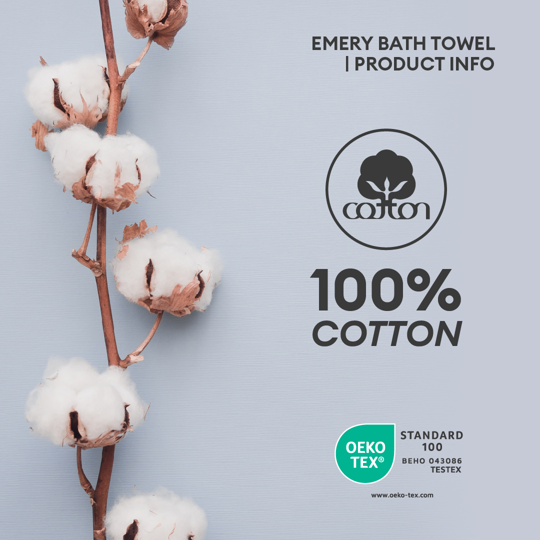 Niki Cains Emery Bath Towel - (100% Cotton) 27inches x 54inches ...