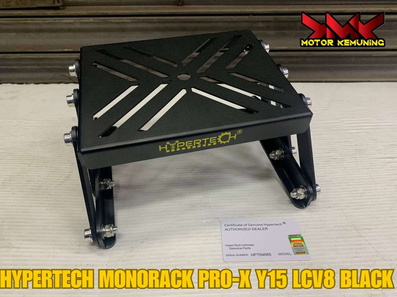 HYPERTECH MONORACK PRO-X Y15 LCV8 LC4S V2-V7 BLACK RACKLIPAT RAK LIPAT ...