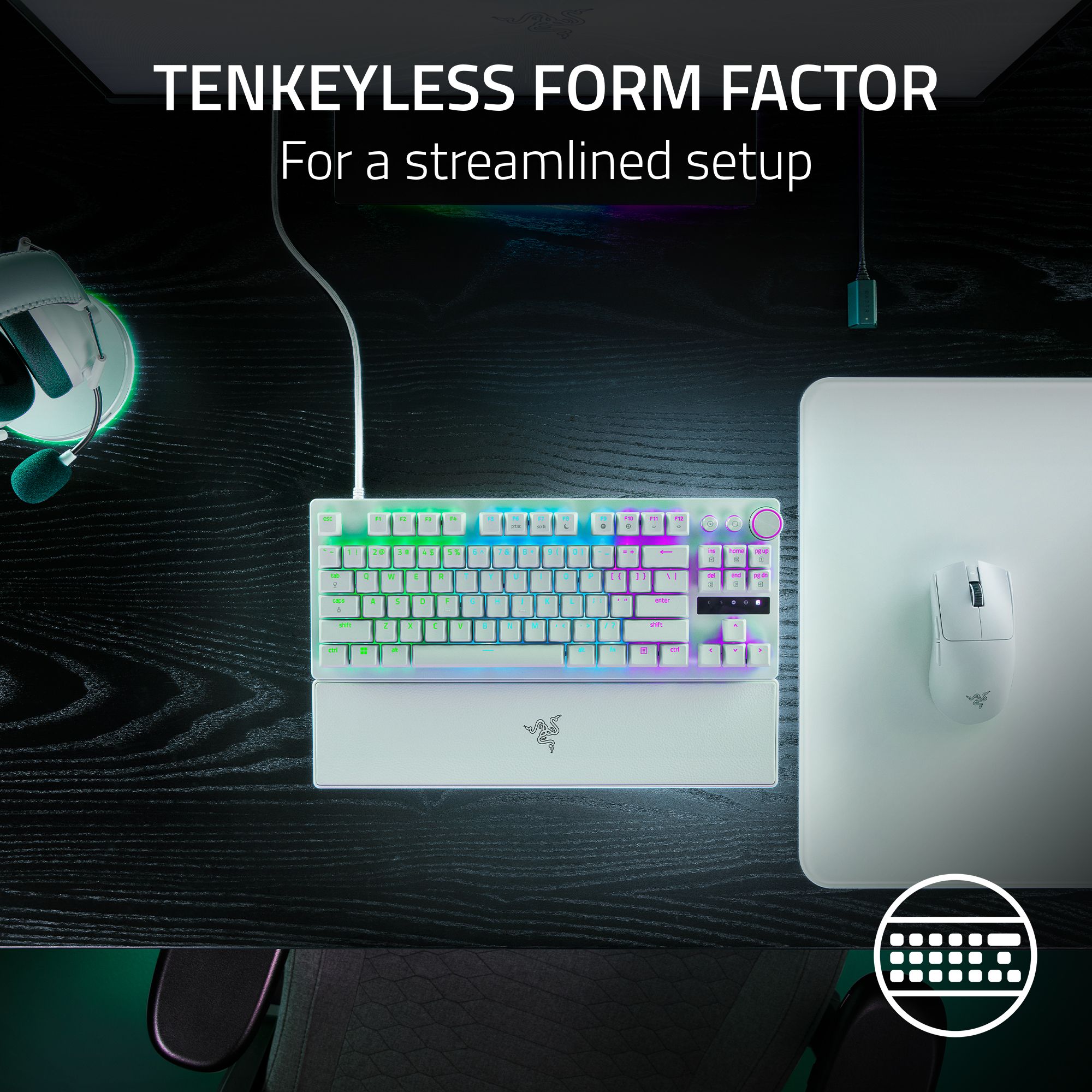 Razer Huntsman V3 Pro TKL Gaming Keyboard | Rapid Trigger Media Keys ...