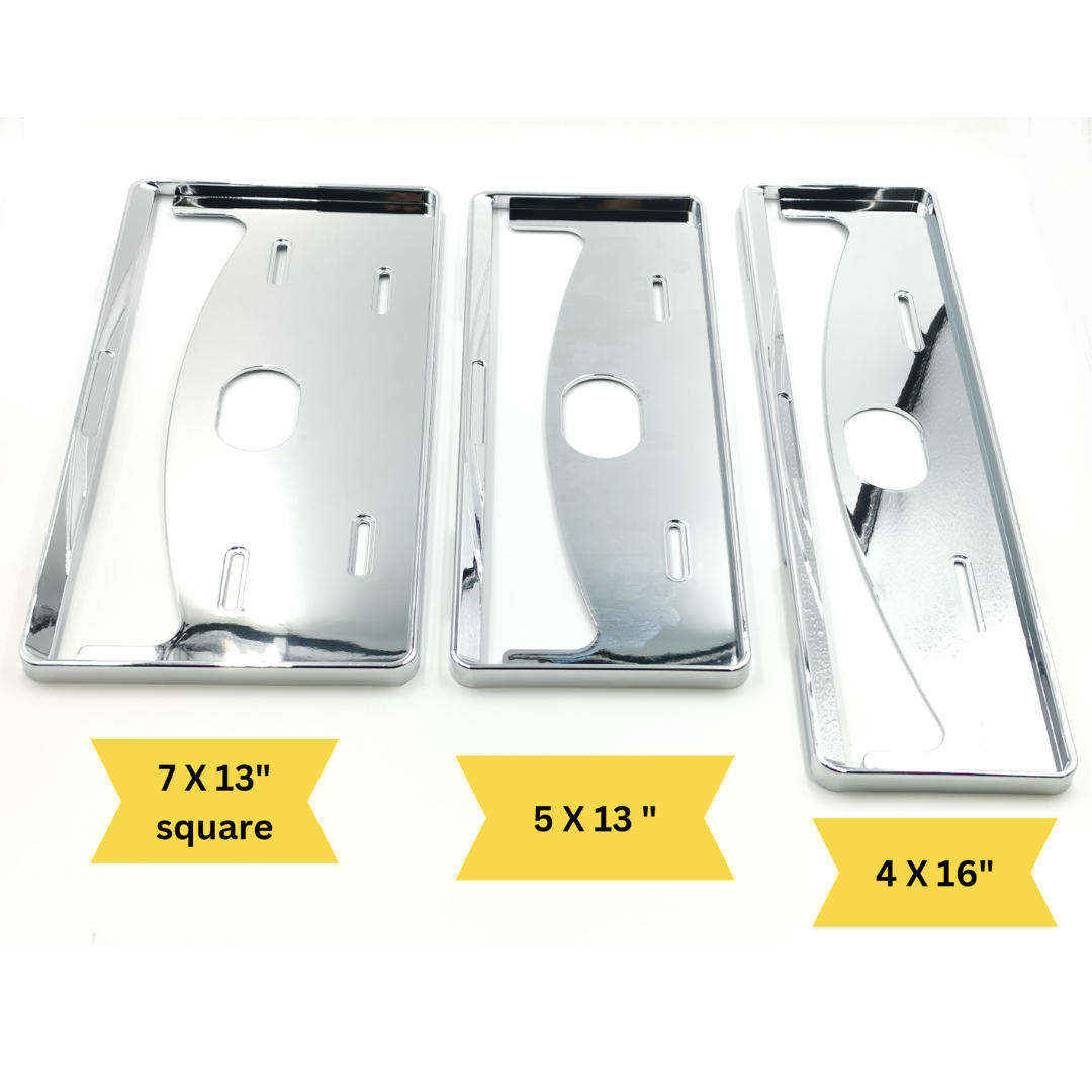JDM Japan Style Silver Chrome Plate Number Holder Vehicle Cover For ...