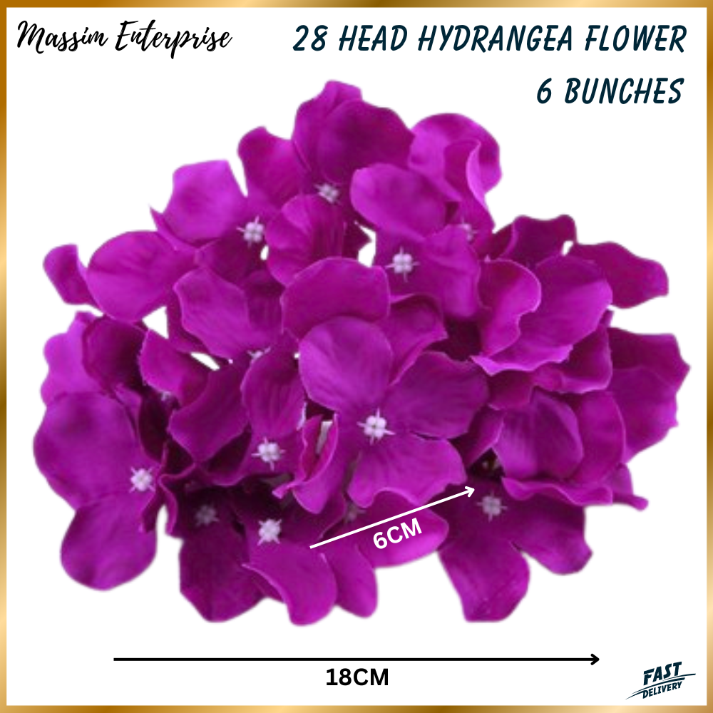 Artificial Silk Cloth Hydrangea Pelamin Bunga Hantaran Artificial Ping ...