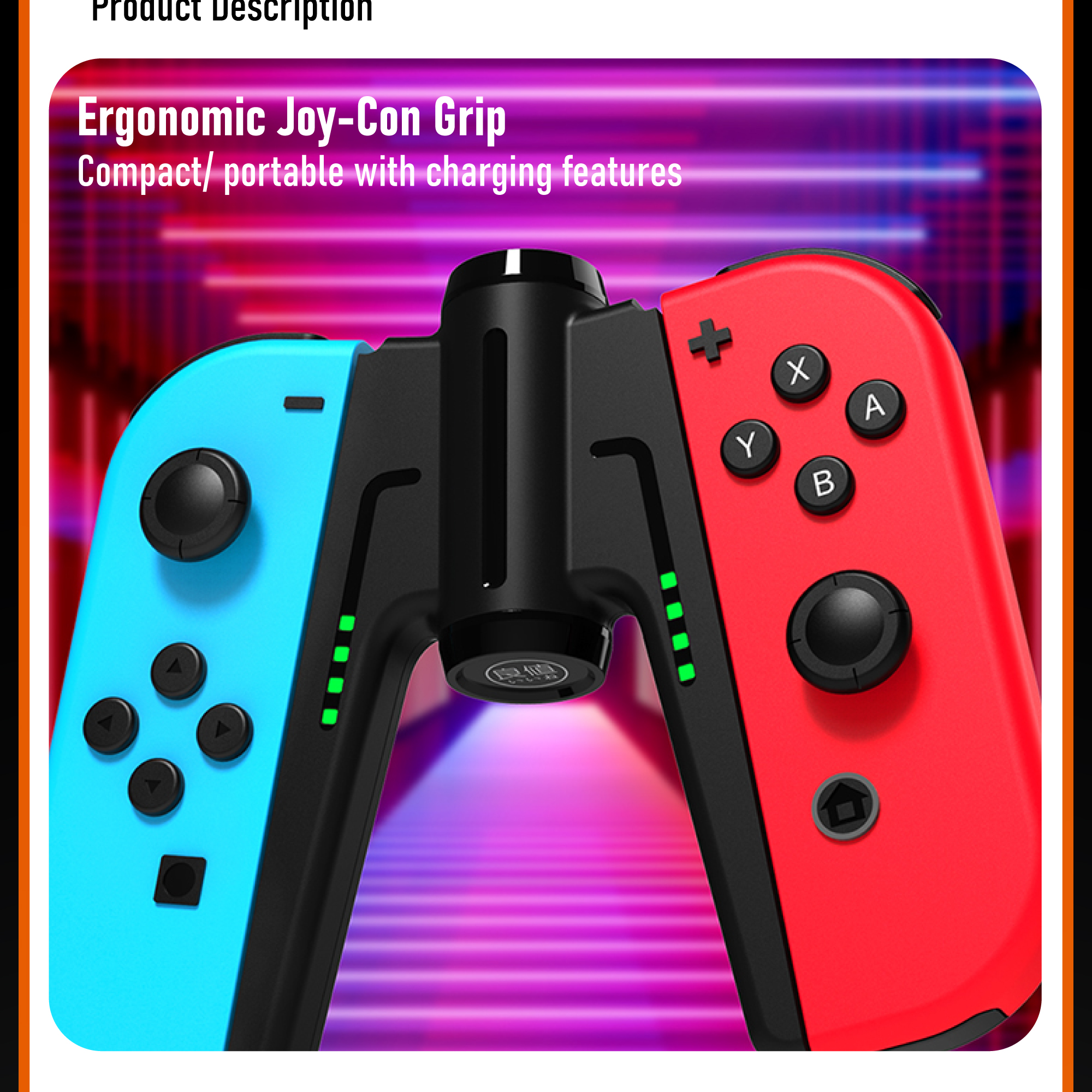 IINE Nintendo Switch OLED V1/V2 Joy Con Joycon Bridge Shaped V-shaped ...