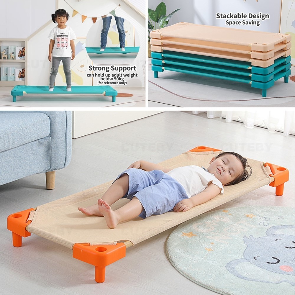 Screwless Stackable Bed Mesh 135CM Katil Kanak Katil Taska Children ...