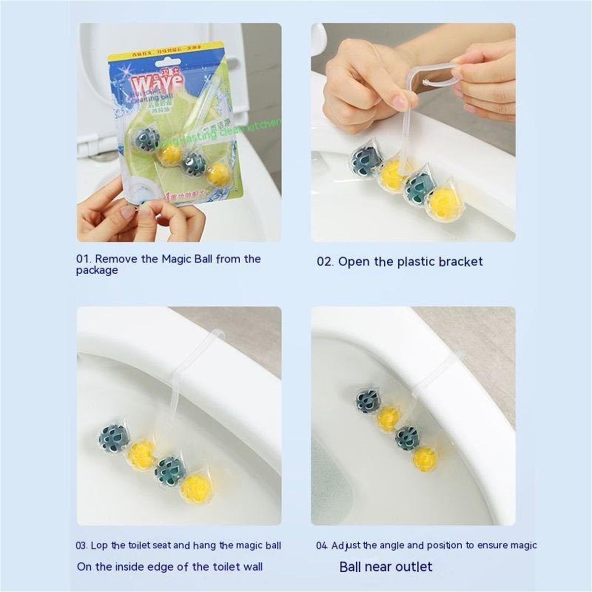 12 Pump Toilet Magic Click Gel Freshener Push Type Cleaner Toilet Gel ...