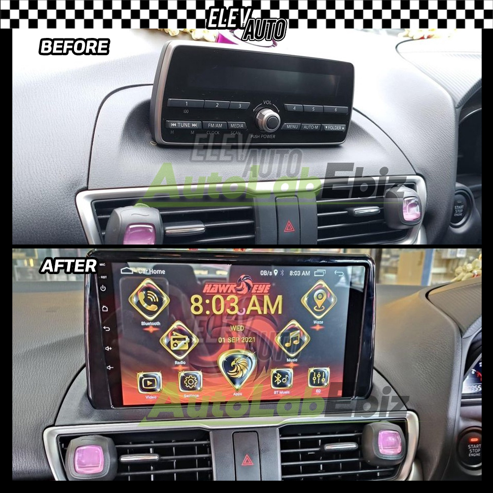 Mazda 3 / Axela 2014-2019 9" Android Player Casing Installation Dash ...