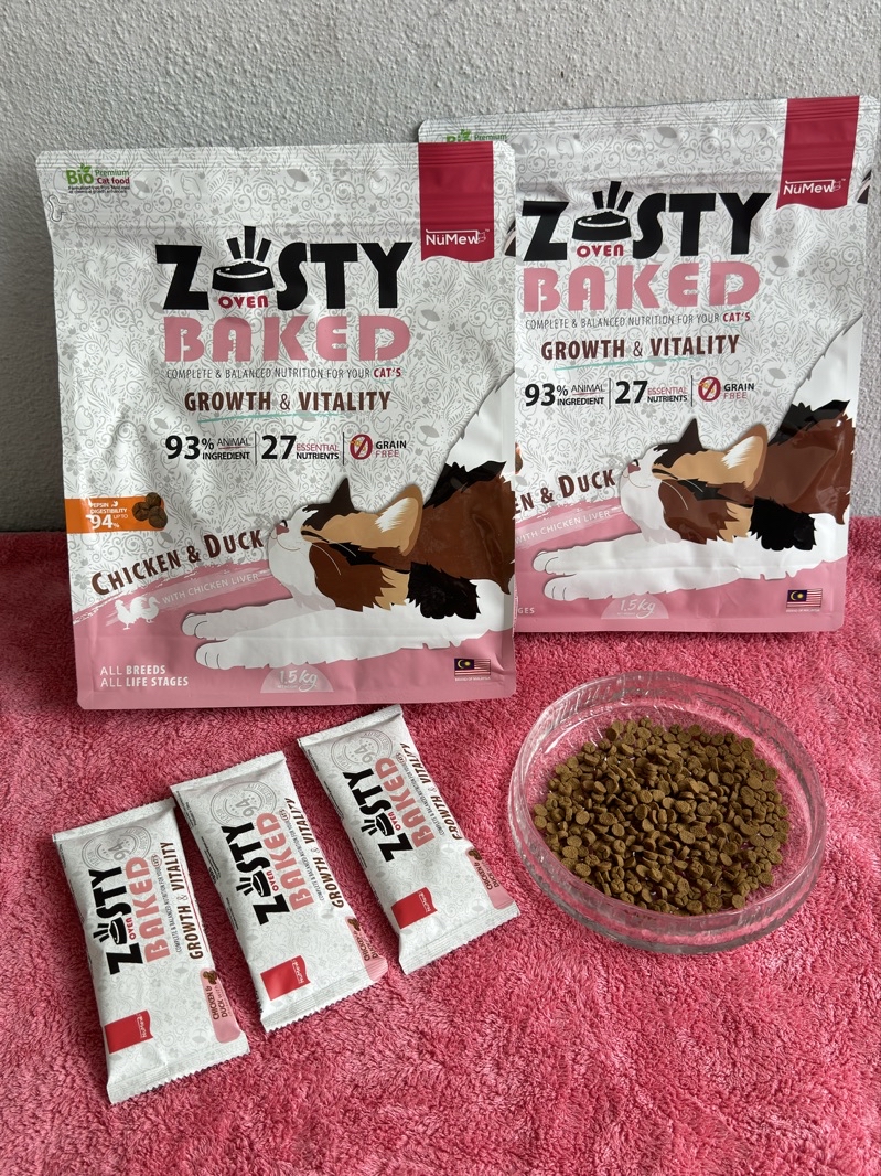 Numew Zesty Oven Baked Kibbles 烘焙猫粮 1.5kg Protein Cat Dry Food ...
