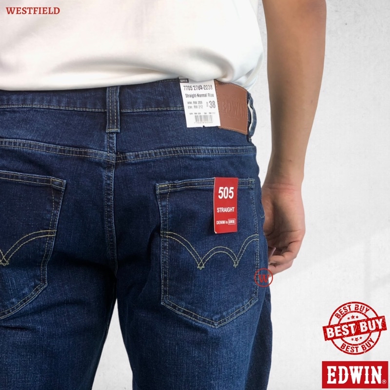 EDWIN 505 MEN'S VINTAGE STRAIGHT CUT JEANS ( 7705 2784 ) | Shopee Malaysia