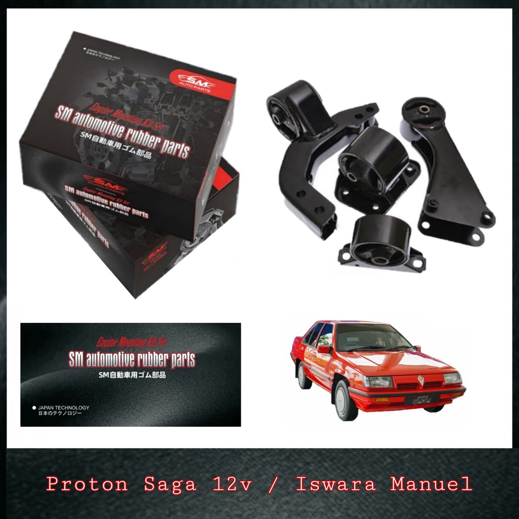 SM Engine Mounting Set - Proton Saga 12V / Iswara 1992-2006 Auto ...