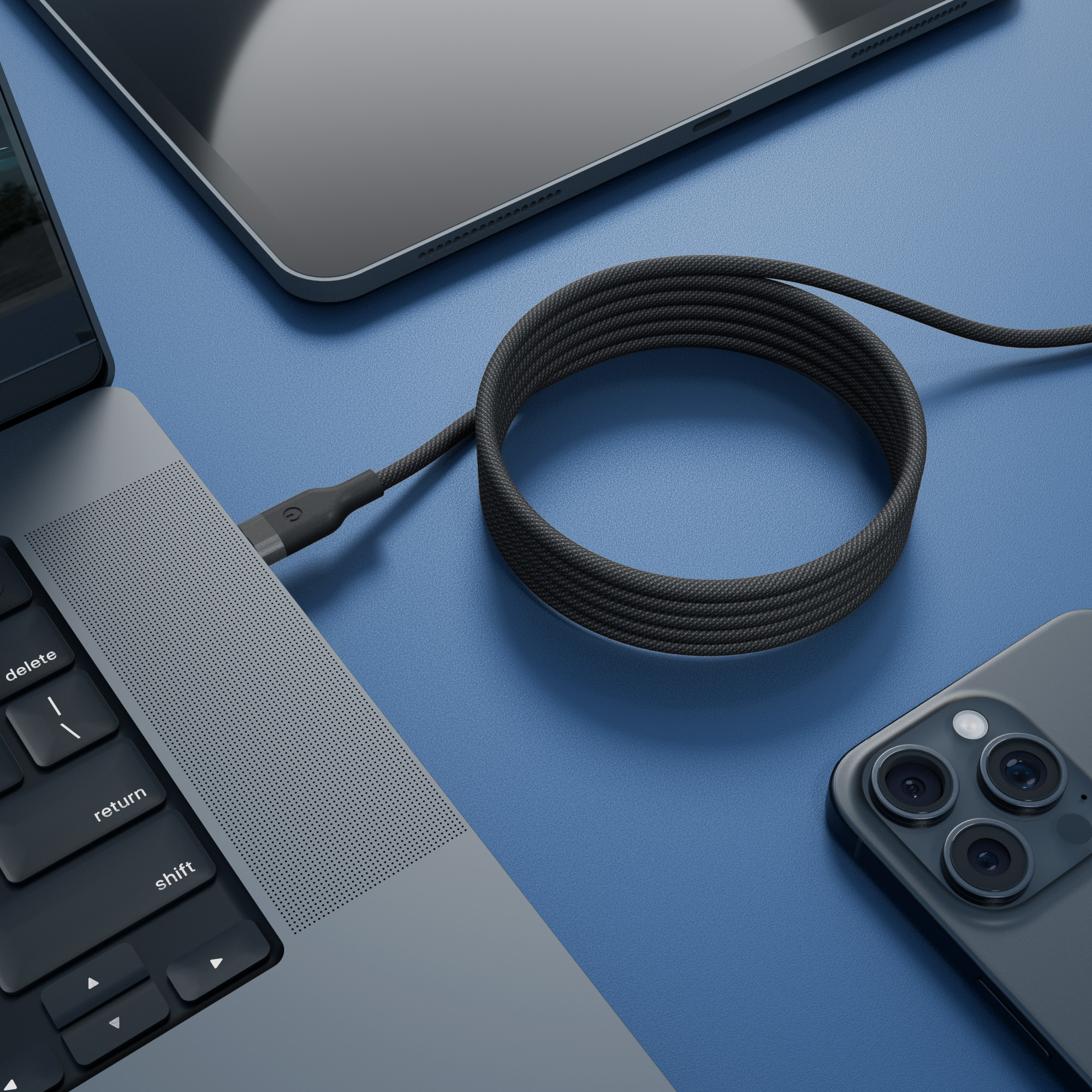ENERGEA Helix USB-C to USB-C Magnetic Fast Charging Cable 480MBP 100W 1 ...