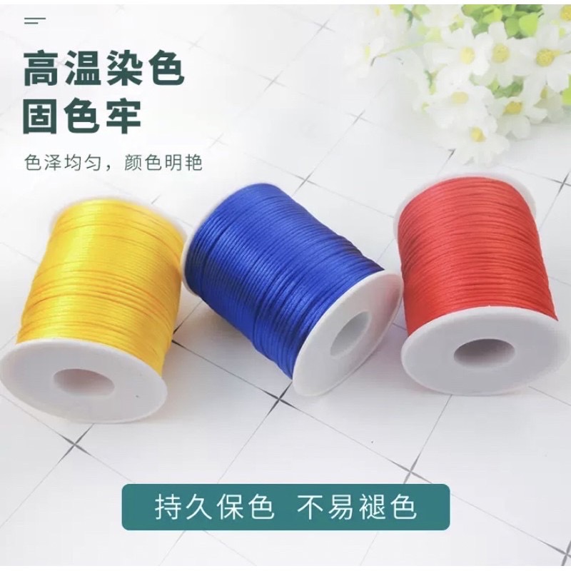 Tali Gelang Tangan 1.5mm Nylon Cord Thread Rope Bracelet Making ...