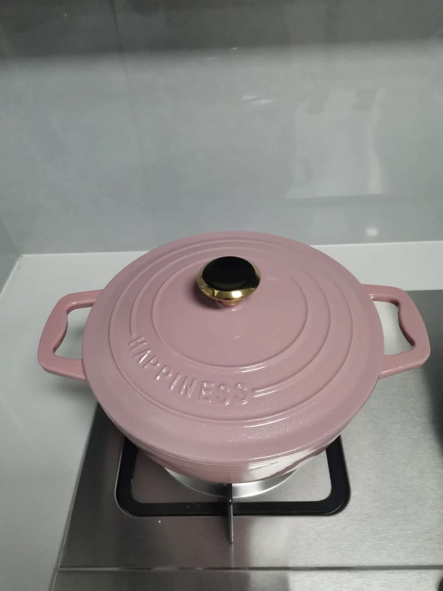 🔥Enamel pot cast iron pot braising and baking pot multi-functional ...