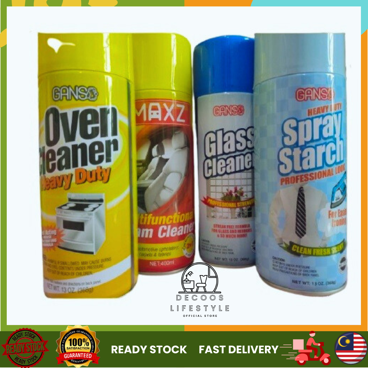 GANSO Oven Cleaner Heavy Duty Kitchen Cleaner Stainless Steel Cleaner ...