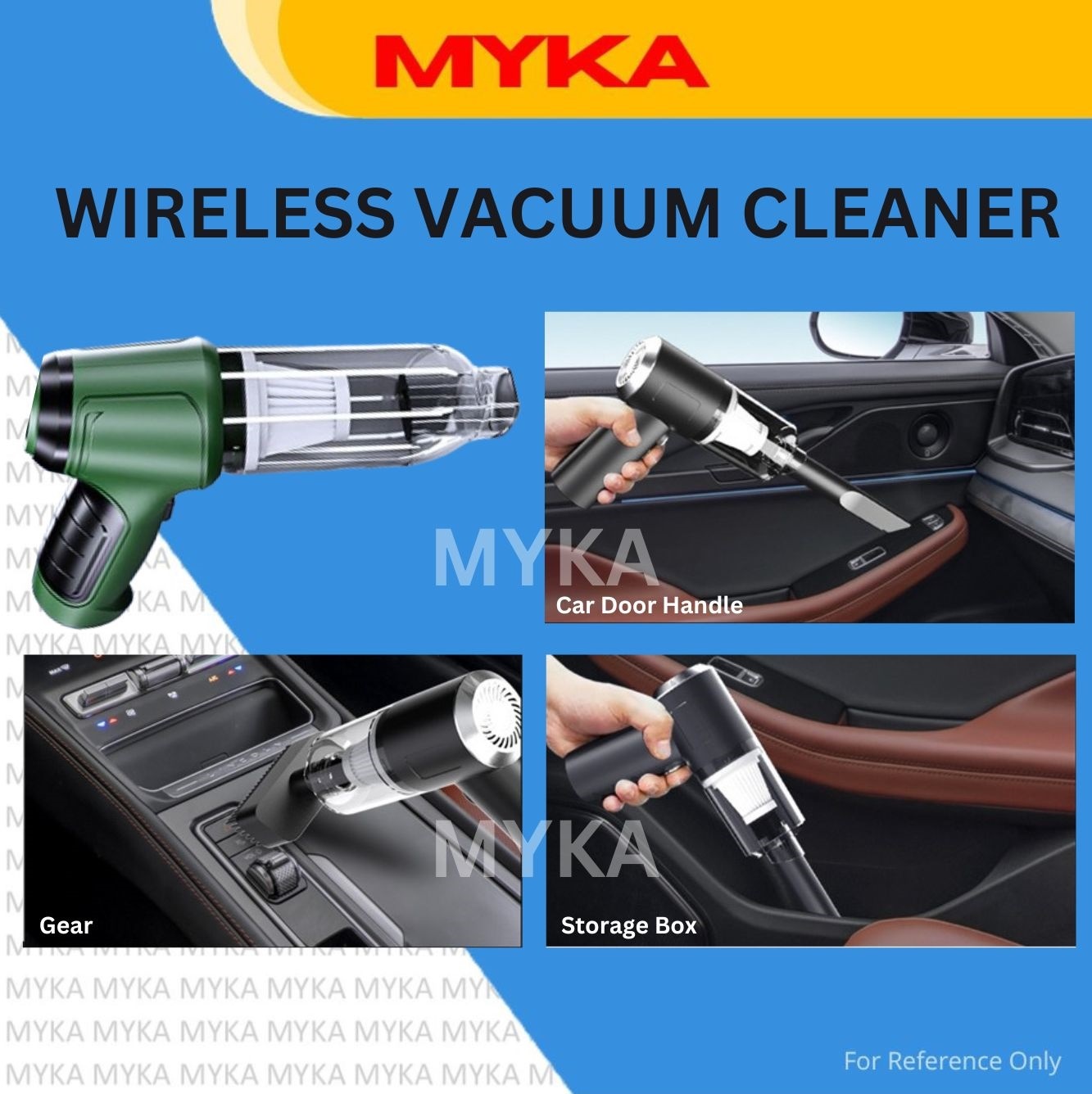 Powerful Wireless Portable Car Cleaning Vacuum Cleaner Cordless ...