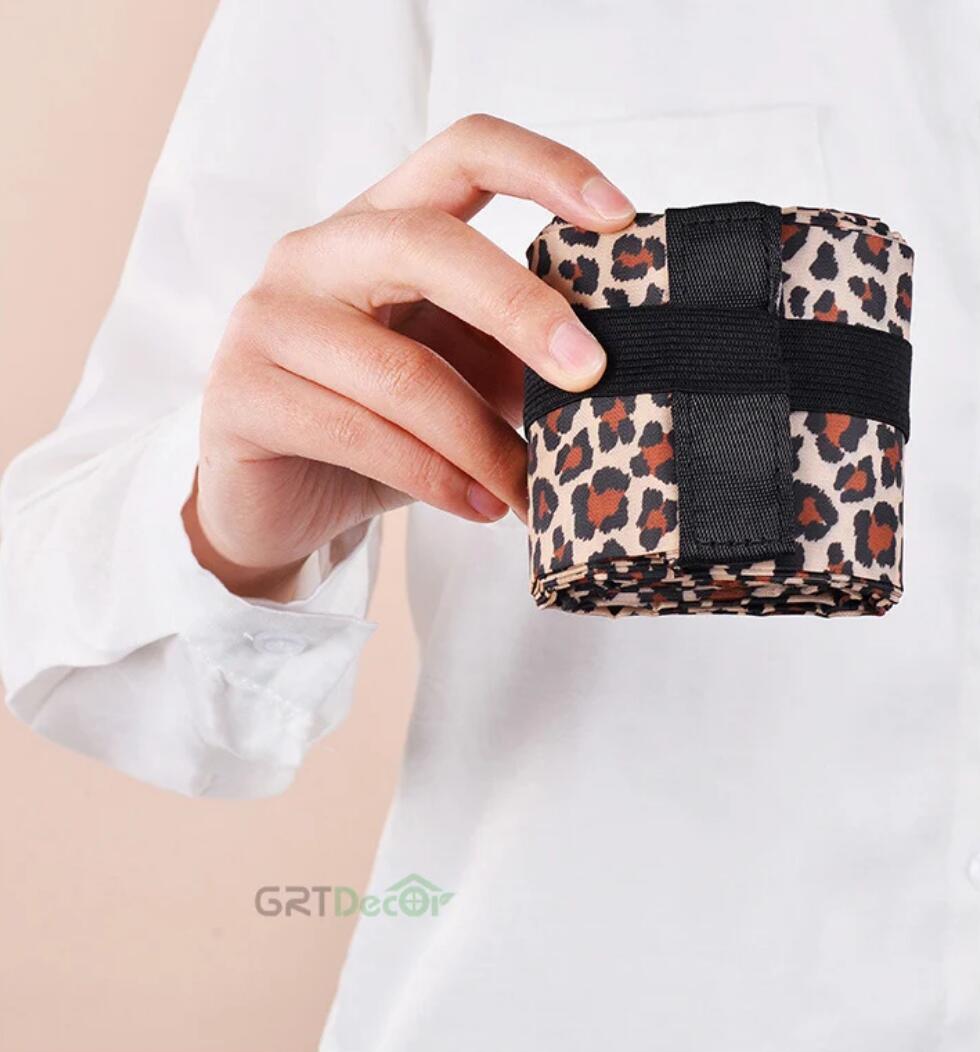 VIRTOK Foldable Shopping Bag Large Capacity Portable Recycle Bag Travel ...