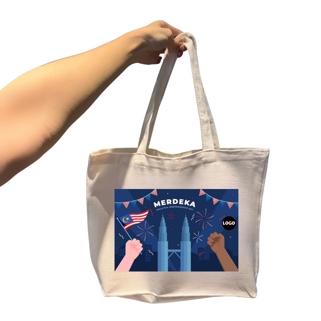 Hari Merdeka Corporate Gift Add LOGO Canvas Tote Bag Company Gifting ...