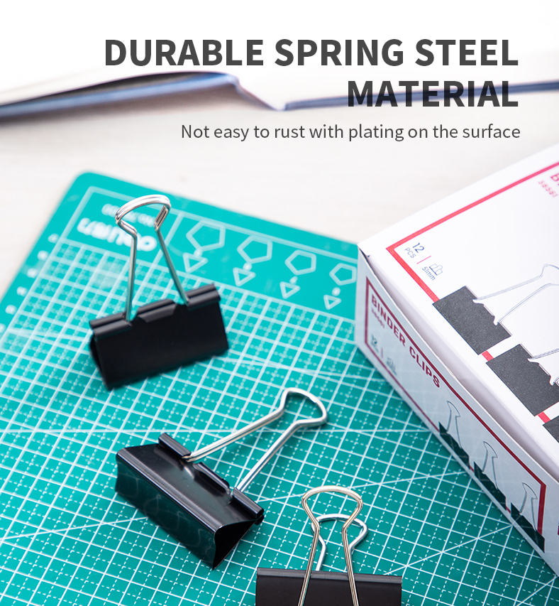 Deli Binder Stainless Steel Clip Electrophoresis Coated Klik Kertas ...