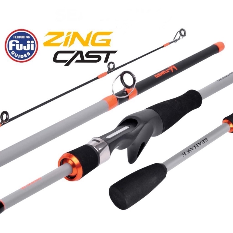SEAHAWK ZING CAST 103HSL ZC602MB Baitcast Reel & Rod Mesin Joran ...