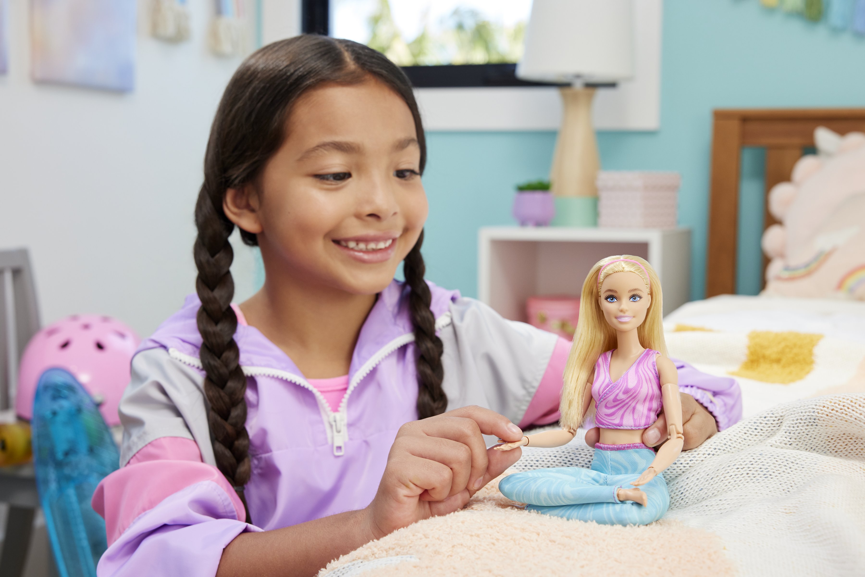 Barbie Made To Move Fashion Doll, Blonde Wearing Removable Sports Top ...