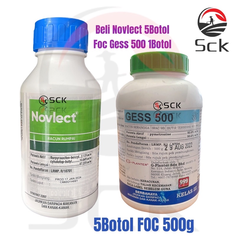 500ML NOVLECT / Corteva/ Loyant Campur Clincher/Racun Rumpai padi ...