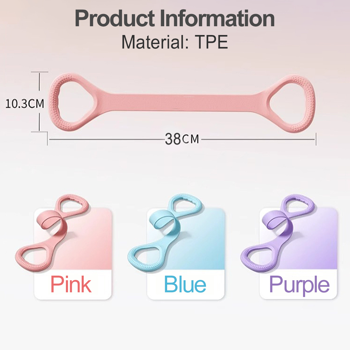 8-Shaped Chest Expander Rope Fitness Resistance Bands Yoga Gym Fitness ...