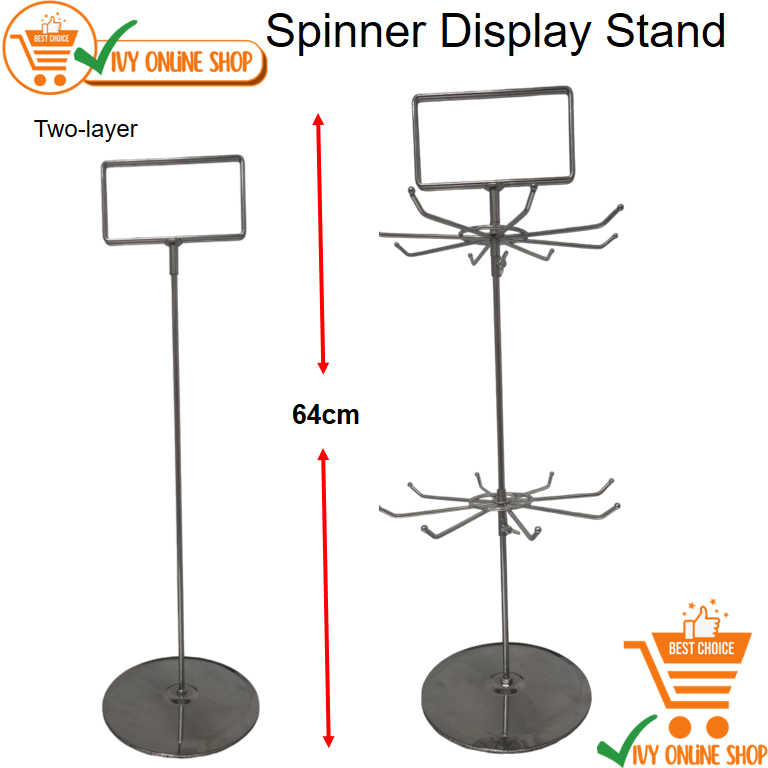 Metal Rotating Spinner Display Stand | Shopee Malaysia