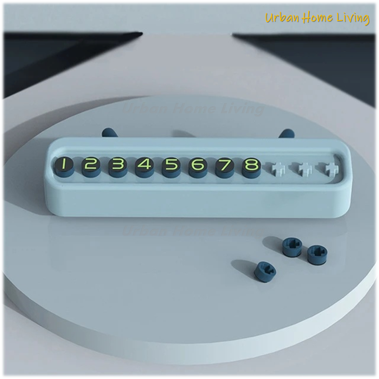 Car Phone Number Display Temporary Car Parking Number Plate Number Kad ...