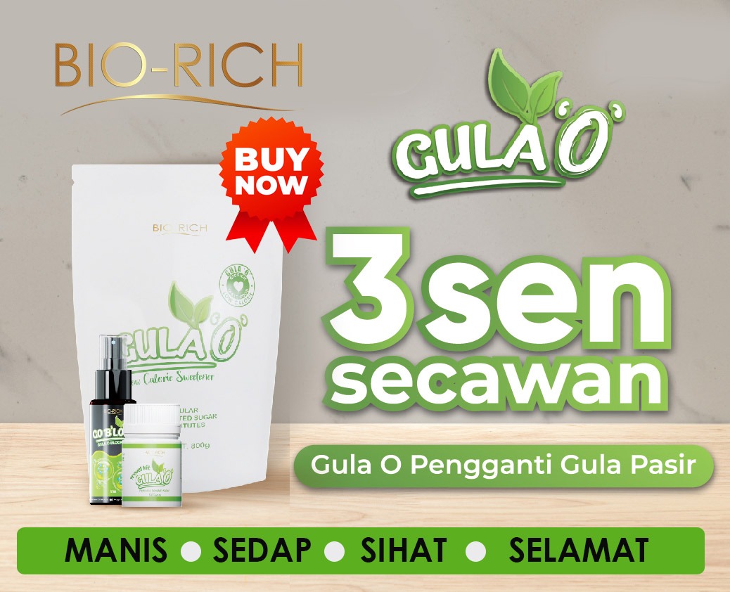 PROMOSI Gula O BIO RICH LEBIH SIHAT pemanis rendah kalori READY STOCK ...