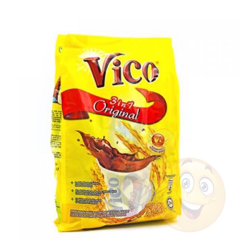 Vico 3 In 1 Original Chocolate Malt Drink (18's x 32g） | Shopee Malaysia