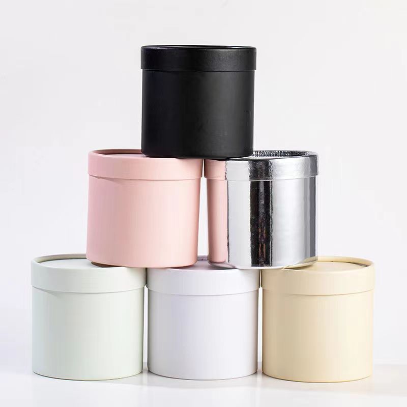 Round flower hug bucket DIY small flower bucket floral packaging box ...