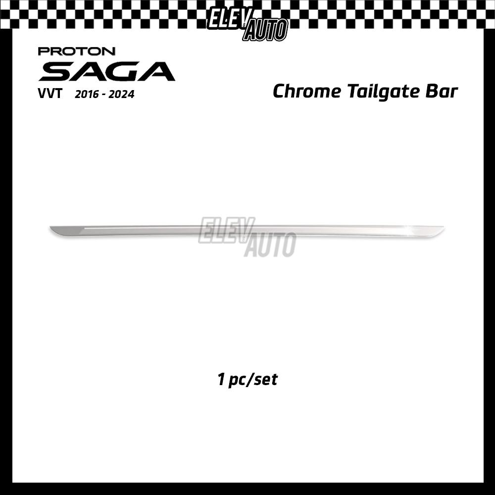 Proton Saga VVT 2016 - 2024 CHROME Rear Tailgate Lining Bumper Trim ...