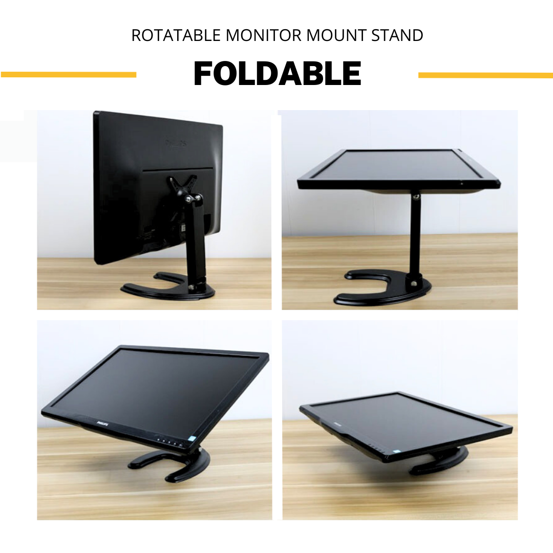 Rotatable Monitor Mount Stand Bracket Adjustable 10 to 27 inch Monitor ...