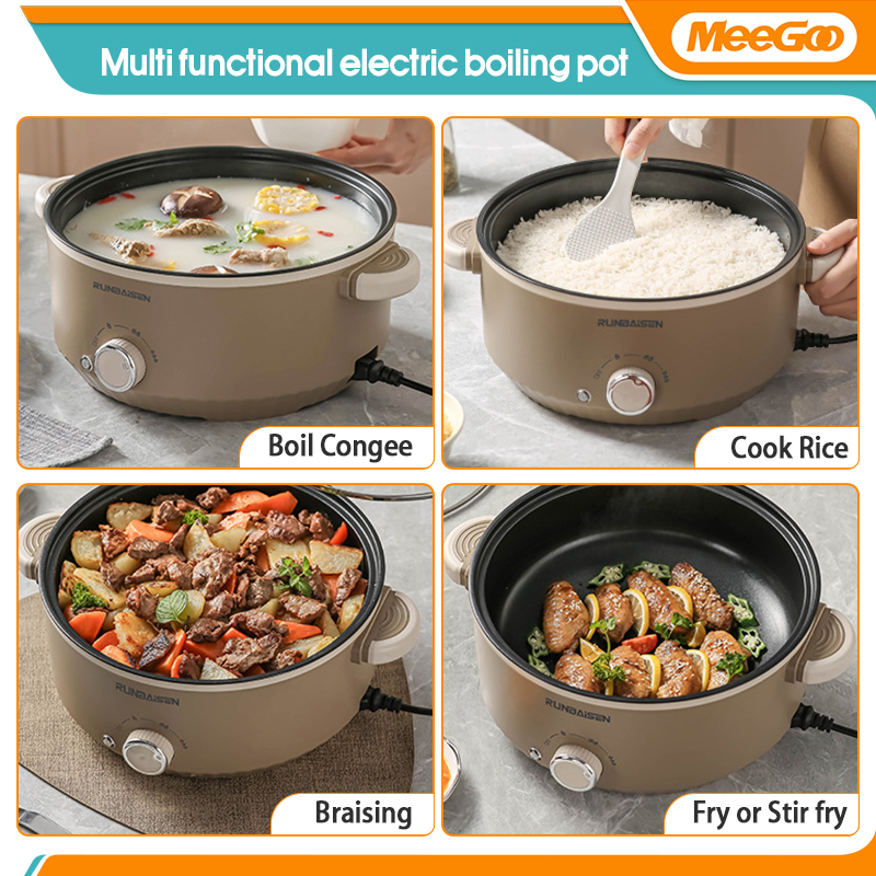 MEEVIDA 4.5L Rice Cooker Large Capacity Multi Cooker Non Stick Electric ...