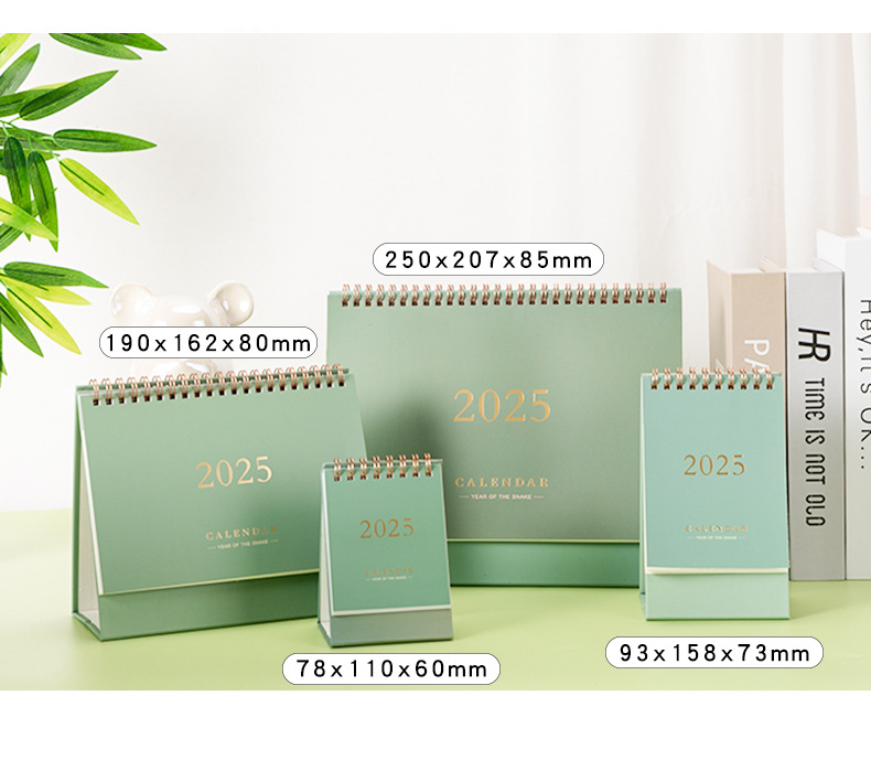 Whitespace 2025 Minimalist Desktop Calendar Big Table Kalendar Planner ...
