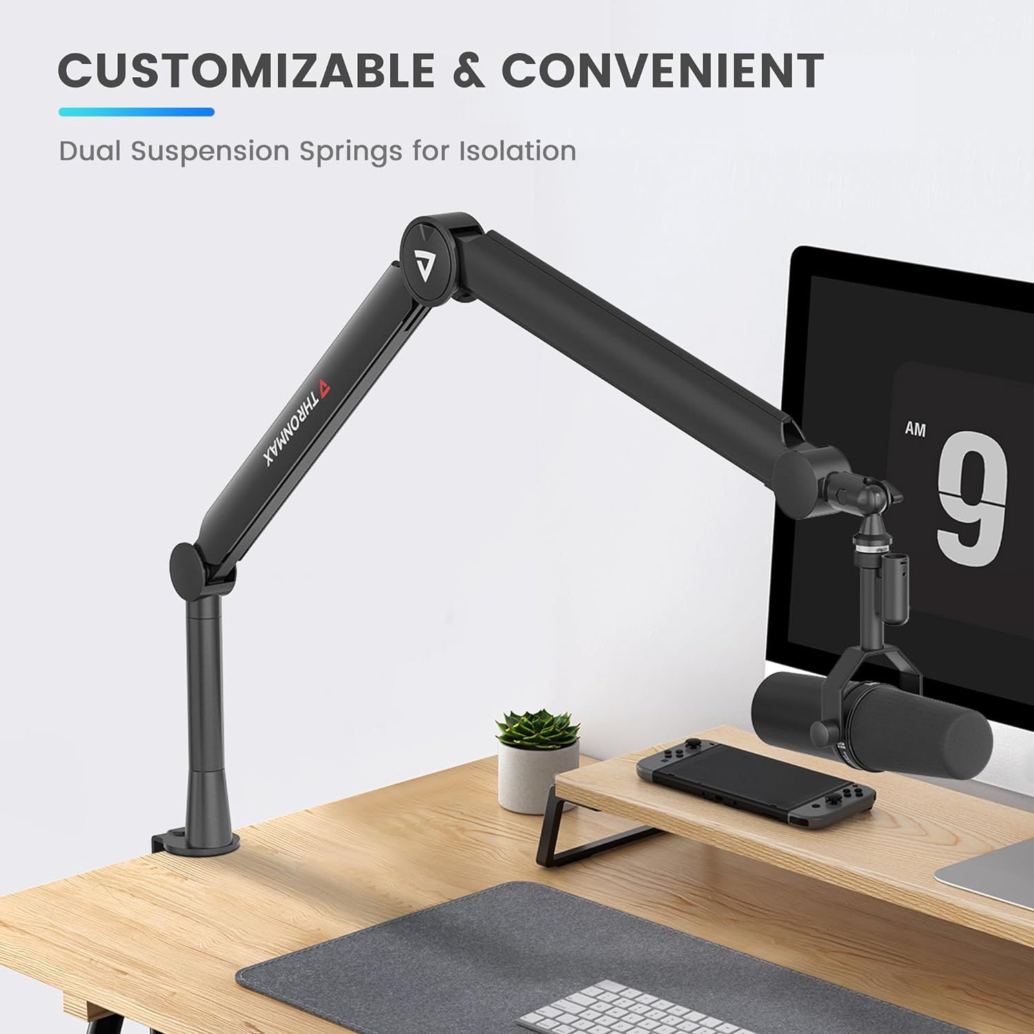 Thronmax Boom Arm S8 Twins Professional-Grade Studio Equipment, Max ...