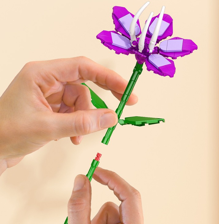 DIY Flower Series Flower Design Nano Puzzle Kid Educational Toys ...
