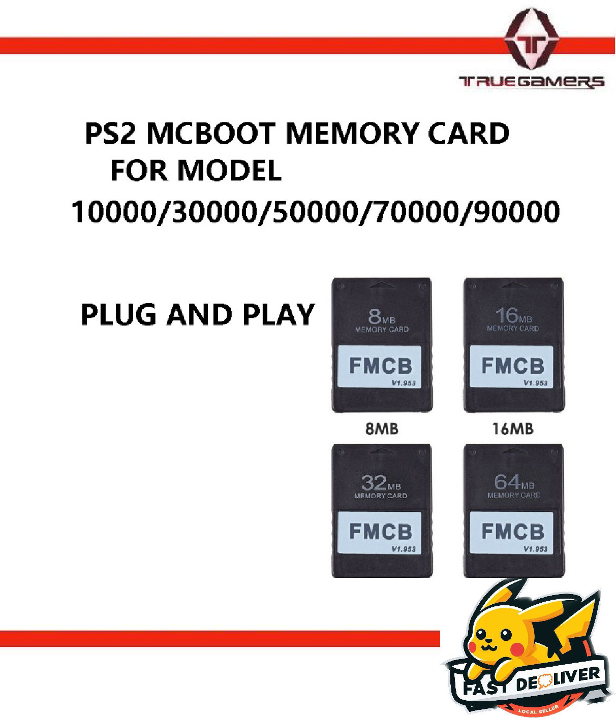Memory Card Free MCboot MC 1.8Version PS2 ODE FOR PS2 10000/30000/50000 ...