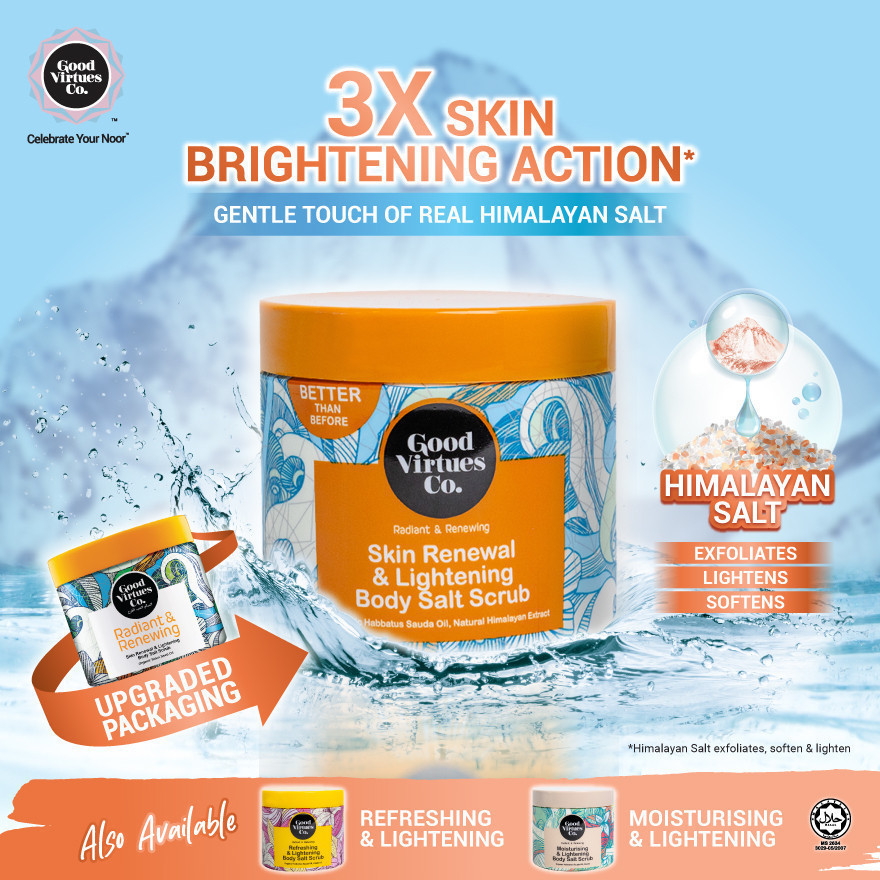 Good Virtues Co. [GVC] Body Scrub 200g | Lightening Body Salt Scrub ...