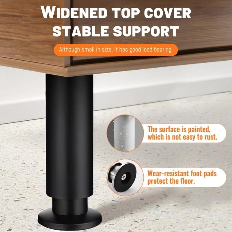 Adjustable Metal Table Leg kaki meja Bed Leg Support kaki sofa Cabinet ...