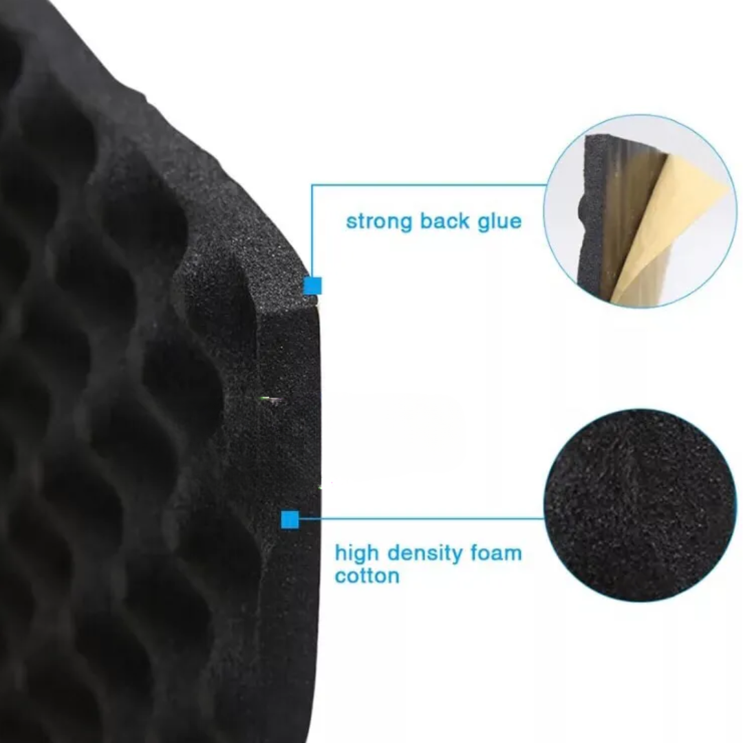 Car Memory Foam & White Cotton Soundproofing Noise Proof Mat White ...