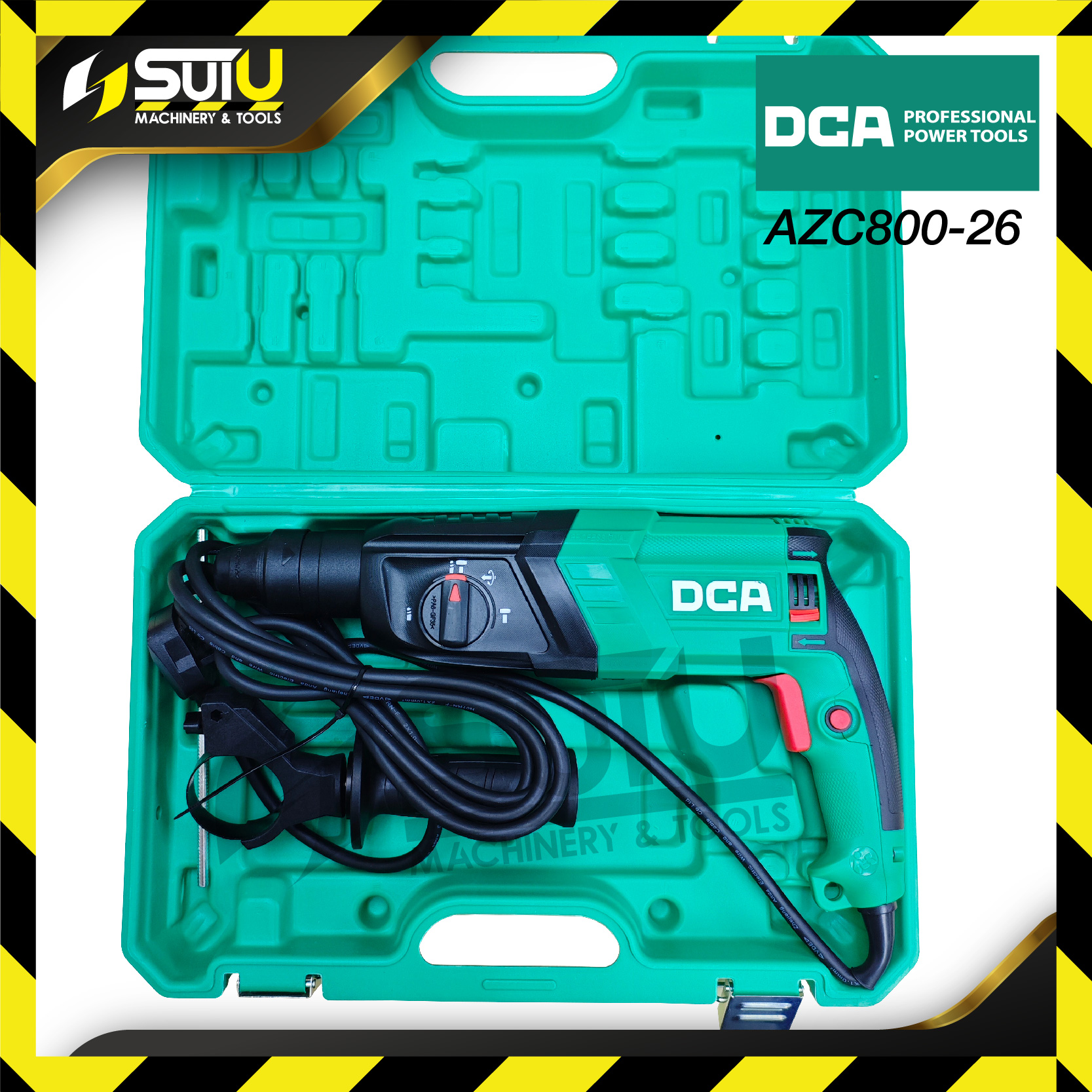DCA AZC800-26 / AZC80026 3-Mode Electric Rotary Hammer / Mesin Tukul ...