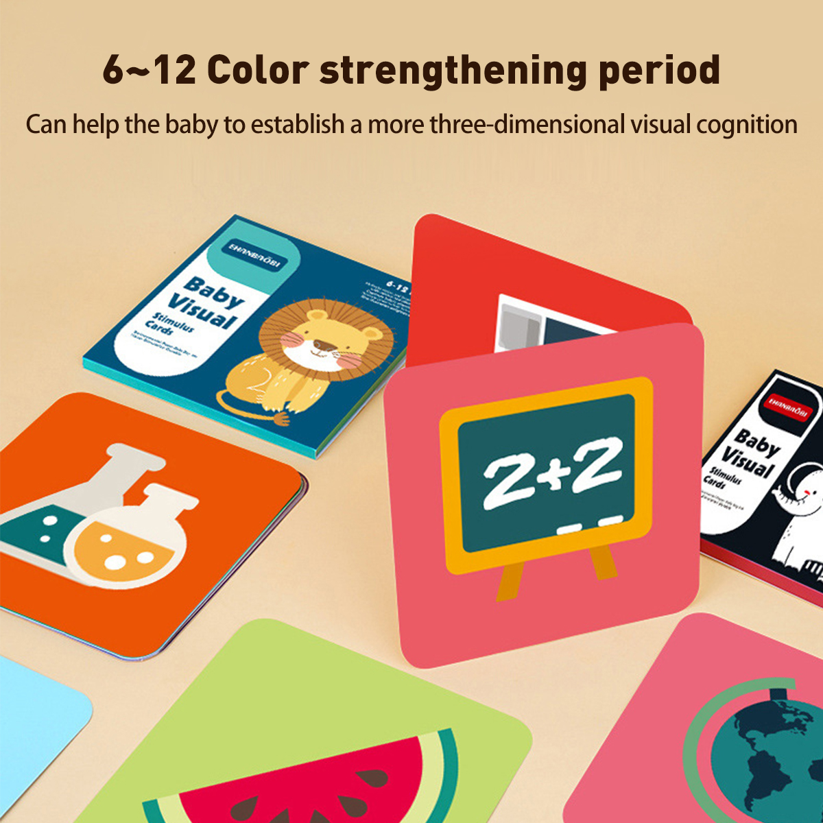 Baby Flash Card 0-36 months Visual Stimulation Montessori Baby Flash ...